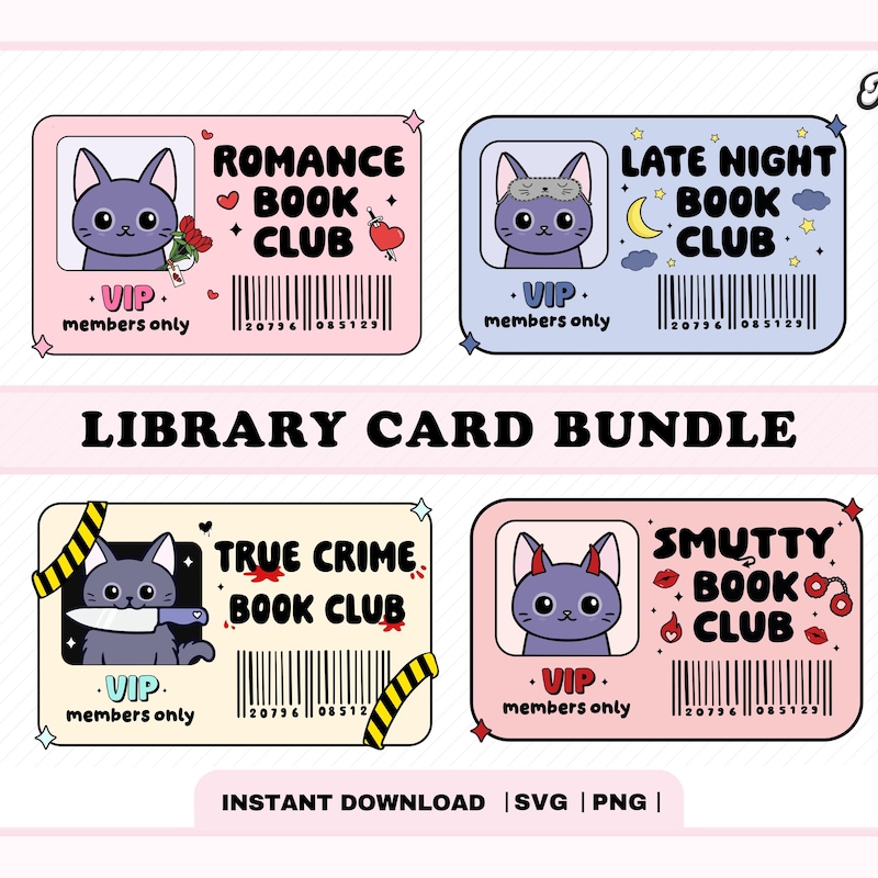 True Library Cards - Etsy