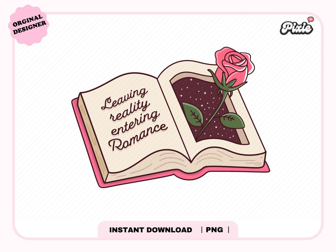 Leaving Reality Entering Romance PNG, Cute Trendy Aesthetic Romance ...