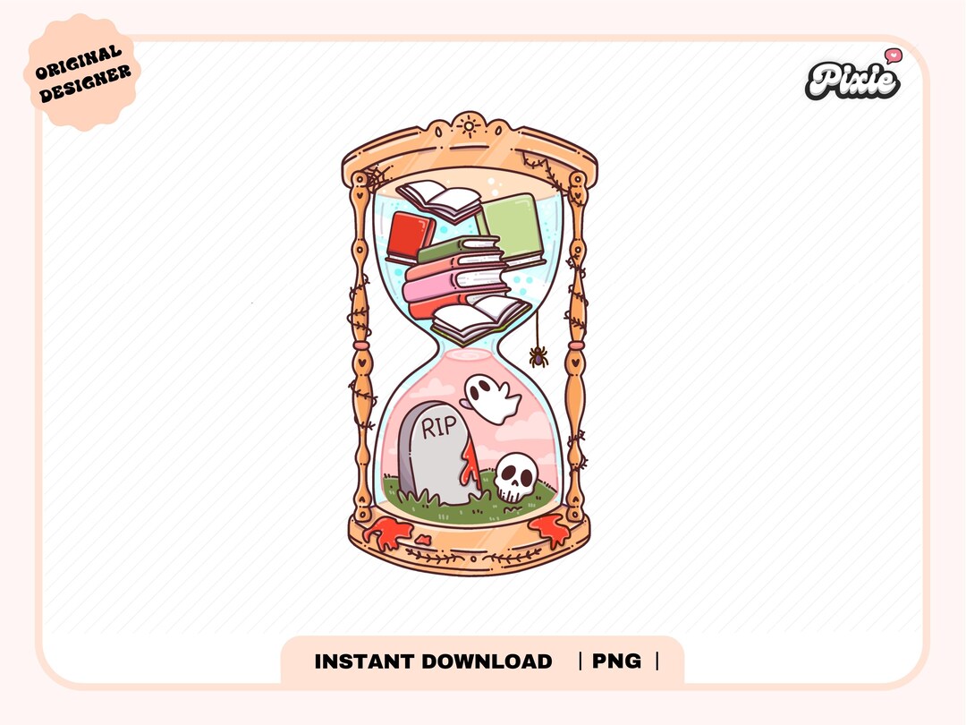 Horror Book Hourglass PNG, Cute Trendy Aesthetic True Crime Horror ...