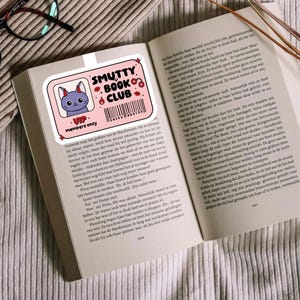 Smutty Book Club Library Card SVG PNG, Cute Trendy Popular Creative ...