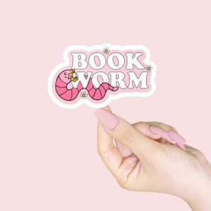 Cute Pink Bookworm SVG PNG, Cute Trendy Popular Creative Bookish Svg ...