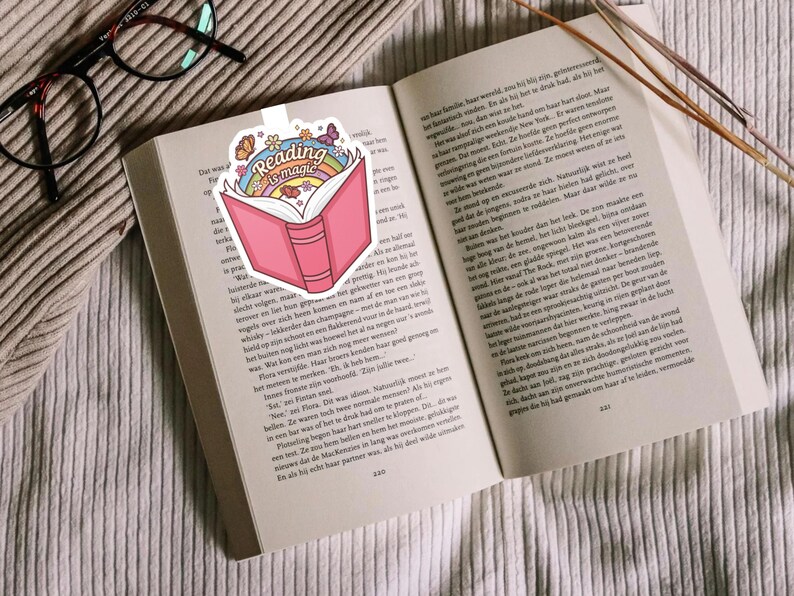 Reading is Magic SVG PNG, Cute Trendy Popular Creative Bookish Colorful ...