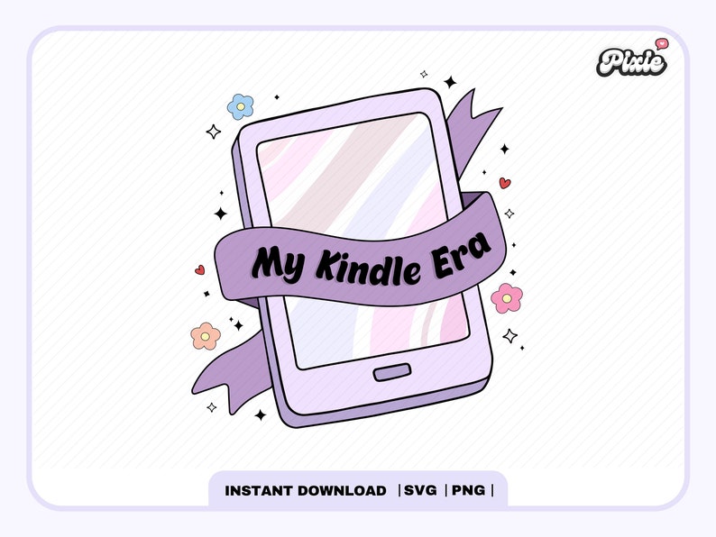 My Kindle Era SVG PNG, Cute Trendy Popular Aesthetic Bookish Kindle ...