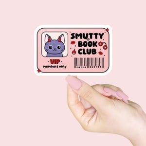 Smutty Book Club Library Card SVG PNG, Cute Trendy Popular Creative ...