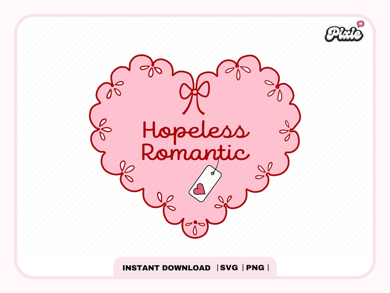 Hopeless Romantic SVG PNG, Cute Trendy Popular Creative Romance Bookish ...