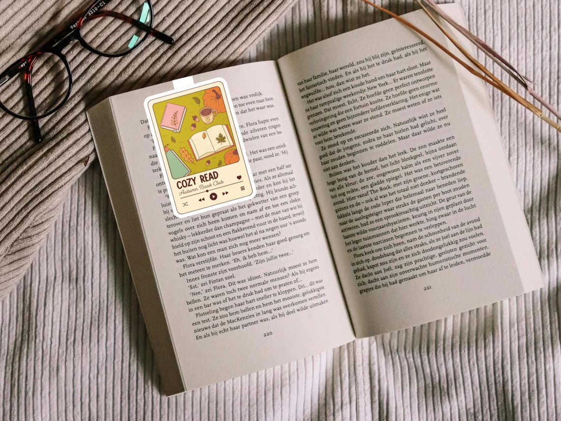Cozy Read Autumn Book Club PNG, Trendy Cute Aesthetic Fall Autumn Cozy ...