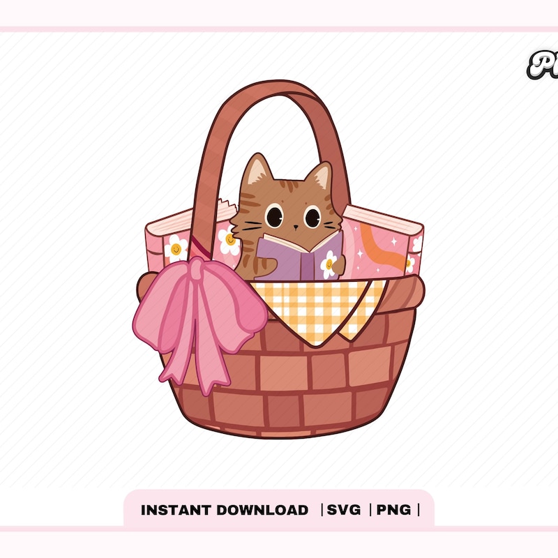 Artsy Girl and Cat Print - Etsy