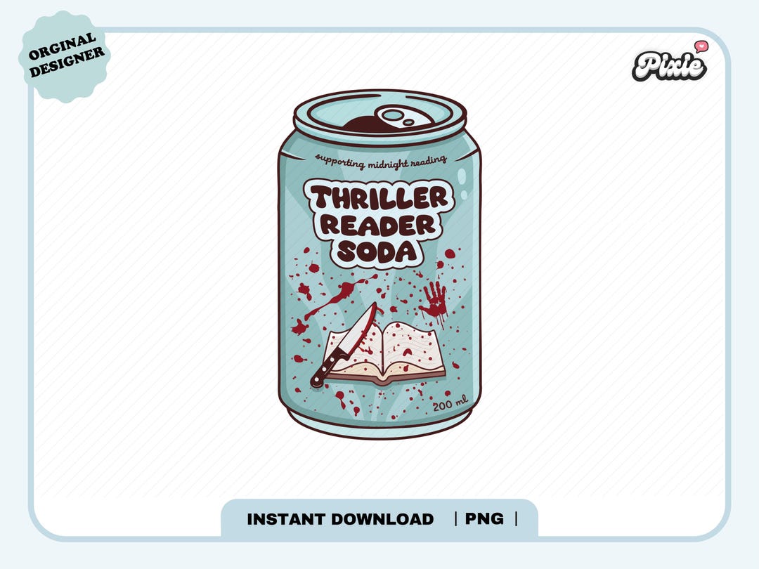 Thriller Book Reader Soda Pop PNG, Cute Trendy Aesthetic Popular ...