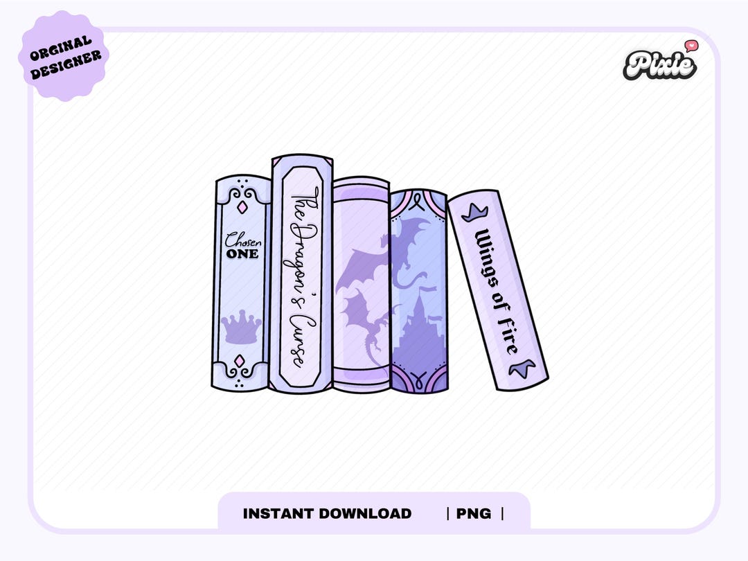 Fantasy Lover Bookstack PNG, Cute Trendy Aesthetic Fantasy Fourth Wing ...