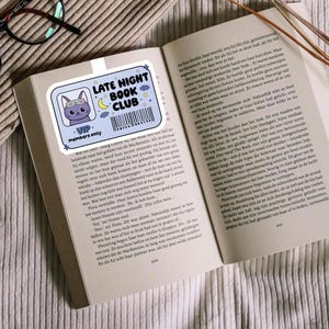 Late Night Book Club Library Card SVG PNG, Cute Trendy Popular Creative ...