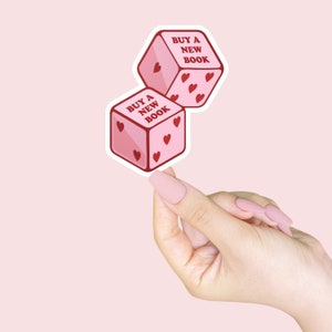 Buy a New Book Bookish Dice SVG PNG, Cute Trendy Popular Creative ...