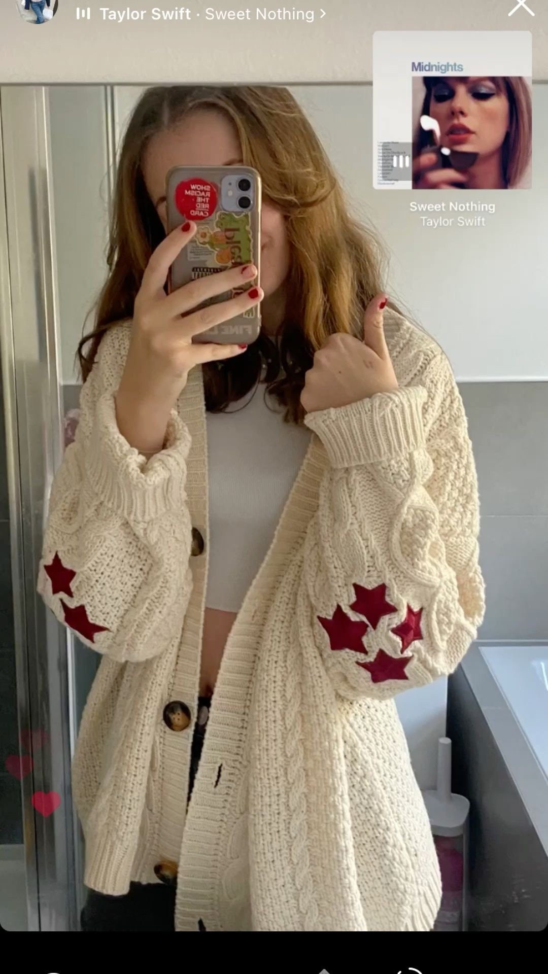 Swiftie Folklore Cardigan Swiftie Cardigan Cardigantaylor Swift Knitted ...