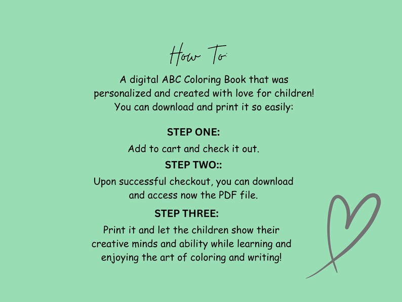 ABC Coloring Book Personalized Alphabet Coloring Book Baby Shower ...