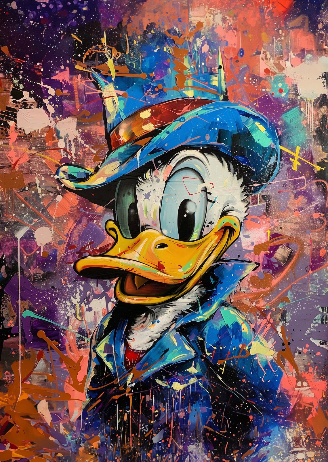 Scrooge Mcduck Pop Art Digital Poster Downloadable Wall Art Home Decor ...