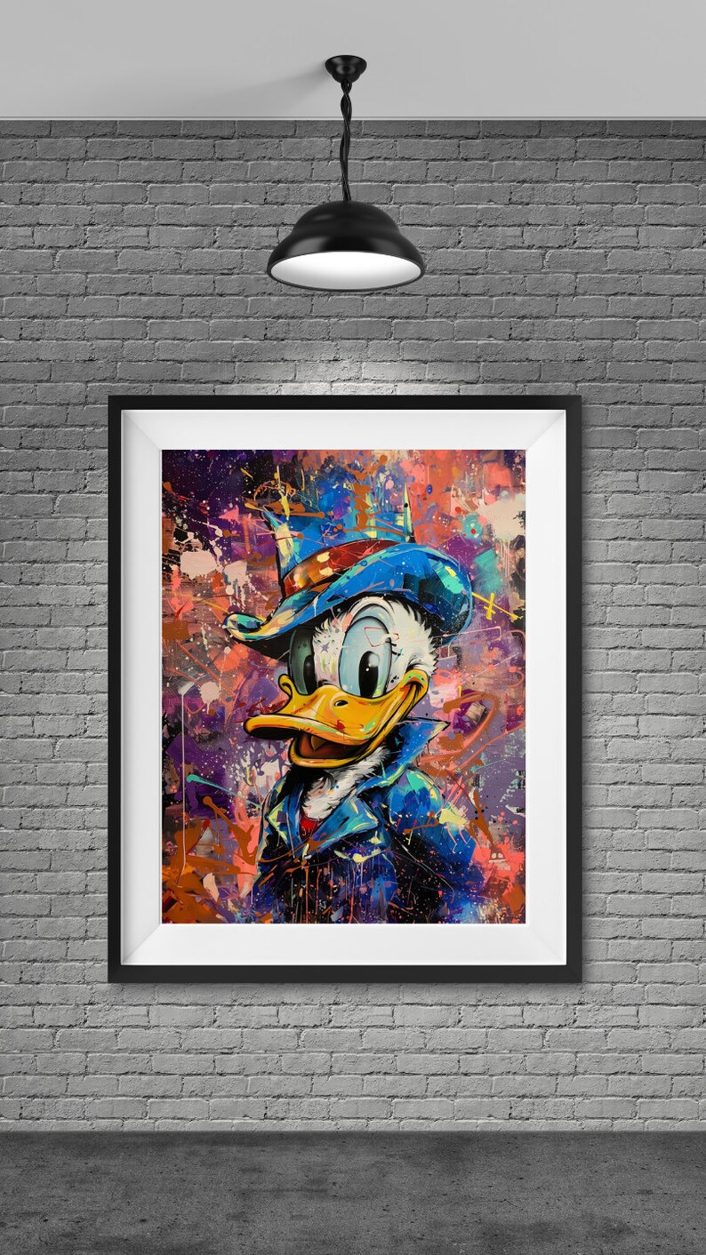 Scrooge Mcduck Pop Art Digital Poster Downloadable Wall Art Home Decor ...