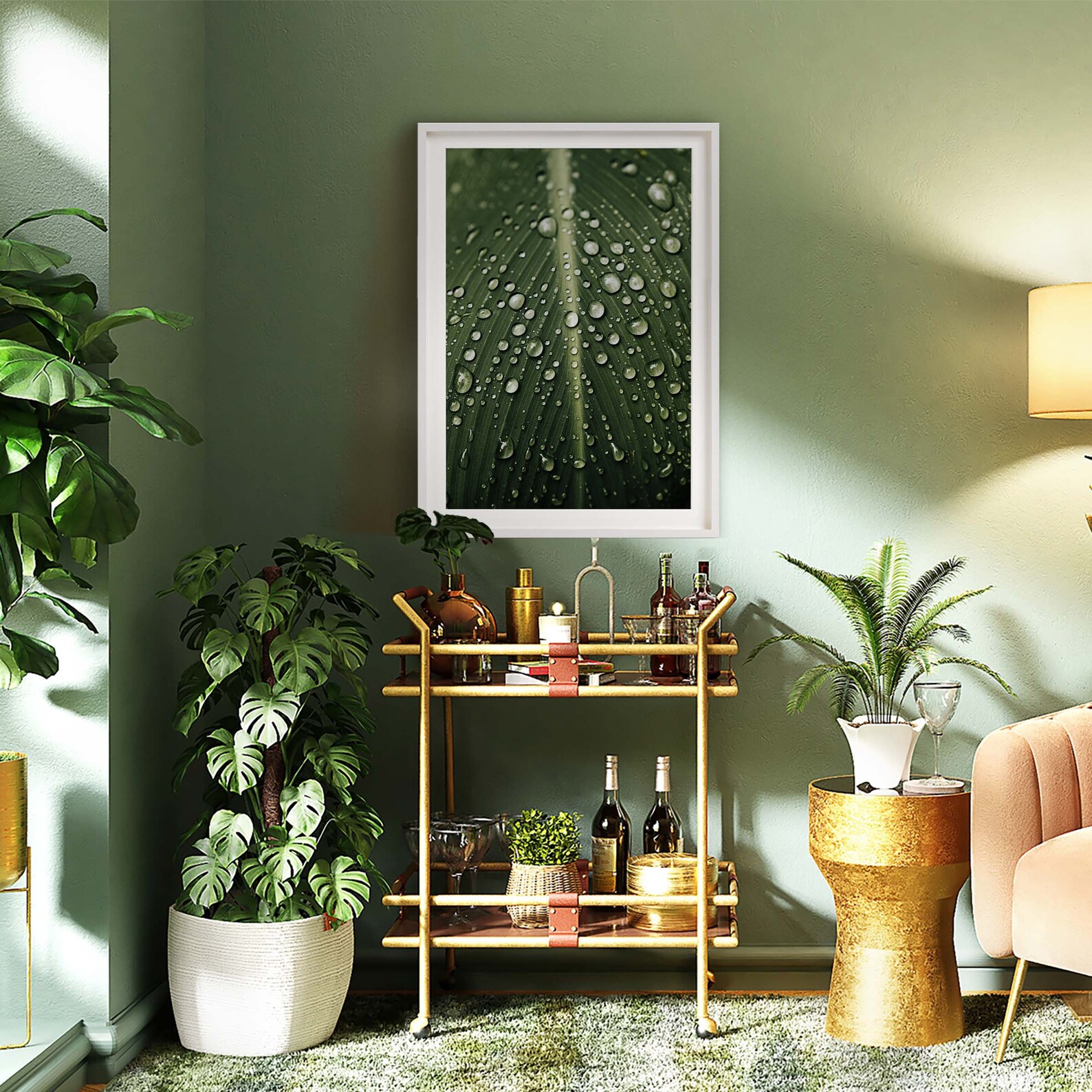 Wabi Sabi Wall Art Monstera Wall Art Tropical Plants Japandi Wall Art ...
