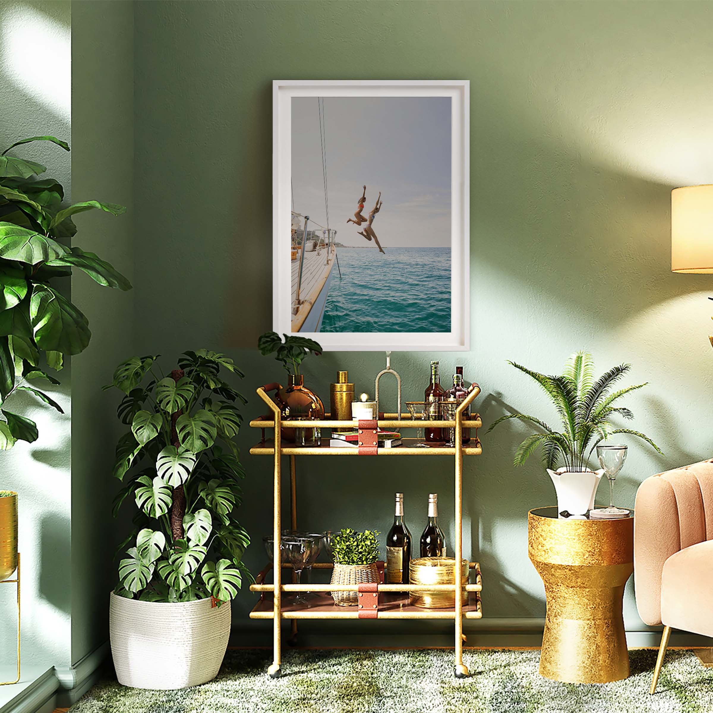 Fine Art Print Ocean Minimalist Art Surfing Lifestyle Wall Decor Los ...