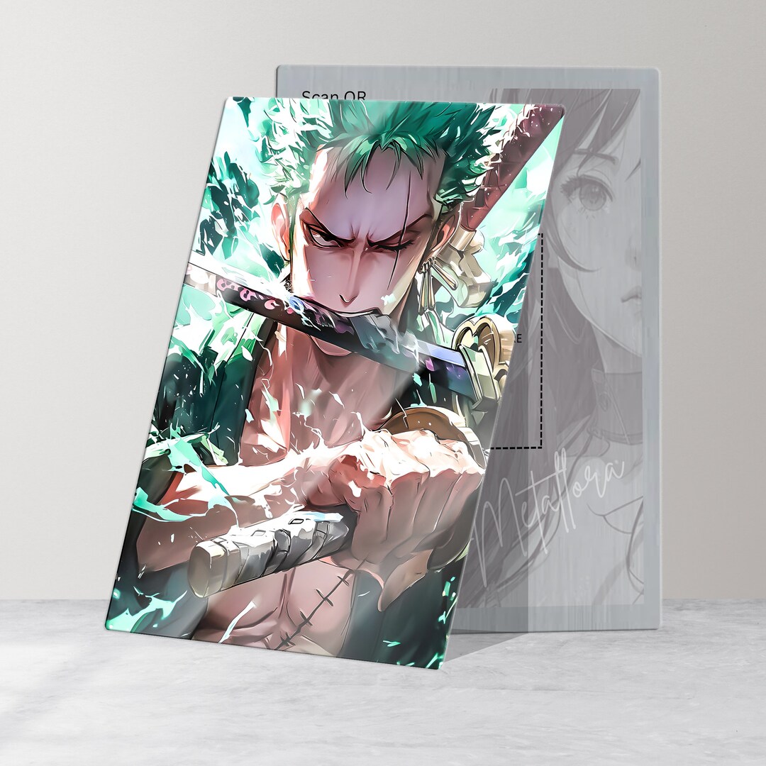 One Piece Roronoa Zoro Wall Art Metal Print Metal Art Poster Anime - Etsy