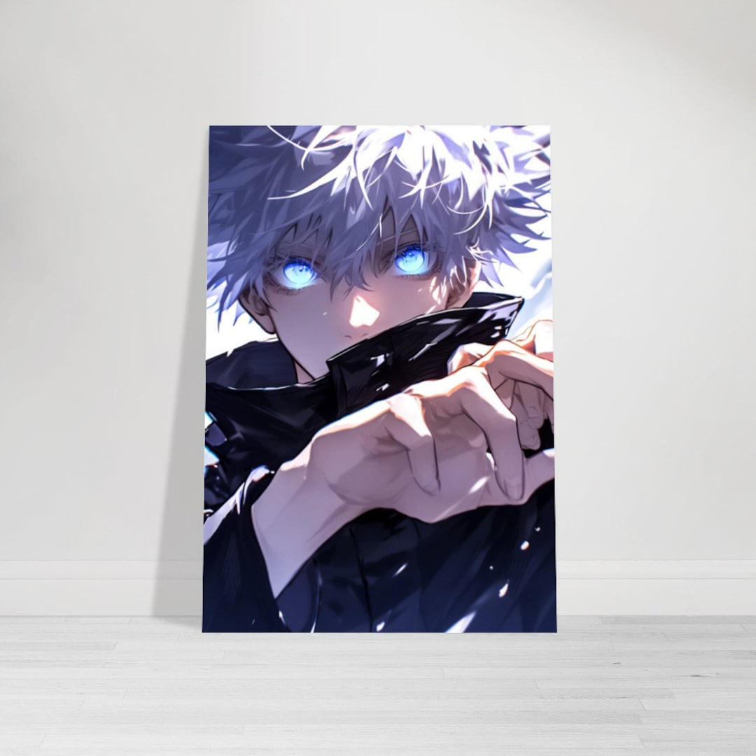Jujutsu Kaisen Satoru Gojo Wall Art Metal Print Metal Art Poster Anime ...
