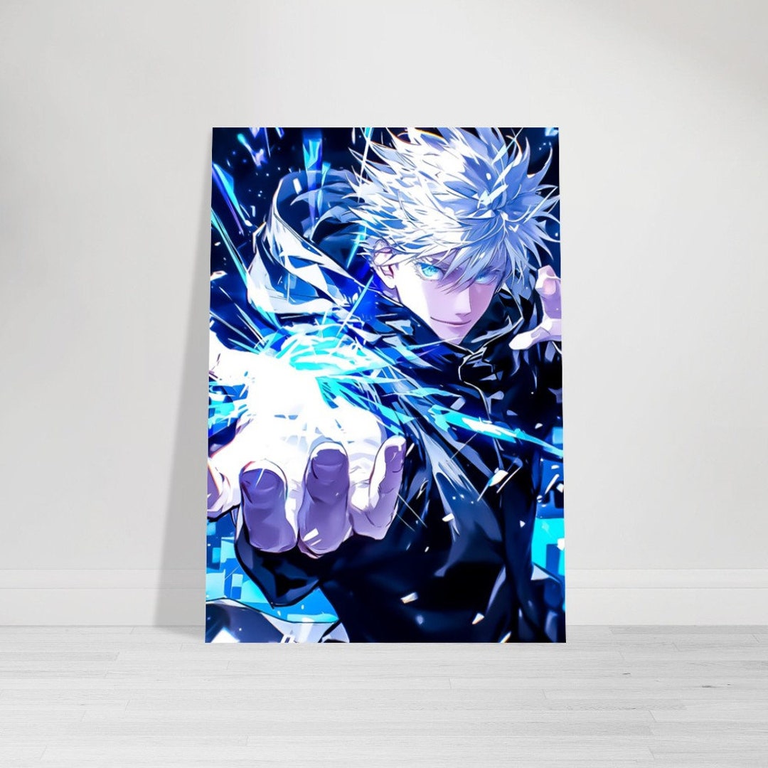 Jujutsu Kaisen Satoru Gojo Wall Art Metal Print Metal Art Poster Anime ...