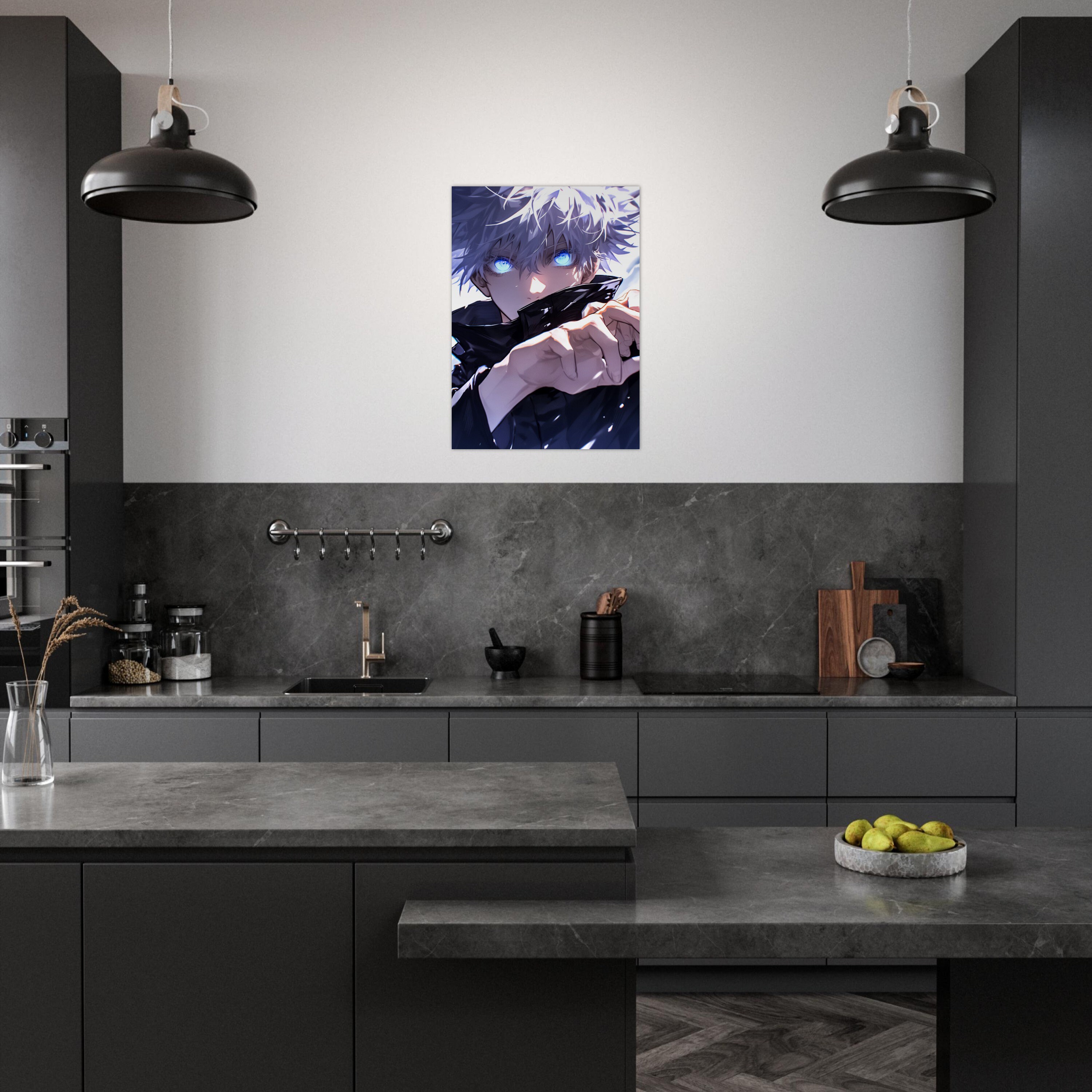 Jujutsu Kaisen Satoru Gojo Wall Art Metal Print Metal Art Poster Anime ...