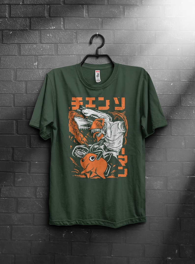 Chainsaw Man Shirt Denji Devil Hunter Moltita Makima Anime Manga Tee ...