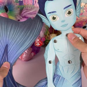 Set of 2 Printable Mermaid Articulated Paper Doll | Download PDF ...