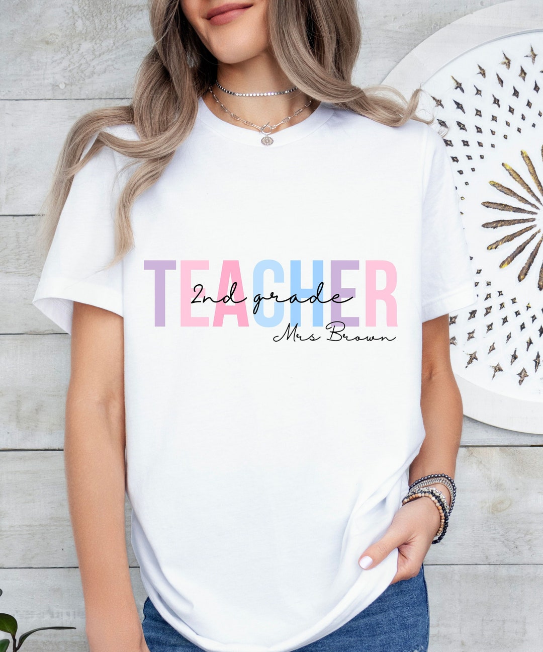Second Grade Teacher Shirt, Custom Teacher Shirt, 2nd Grade Teacher ...
