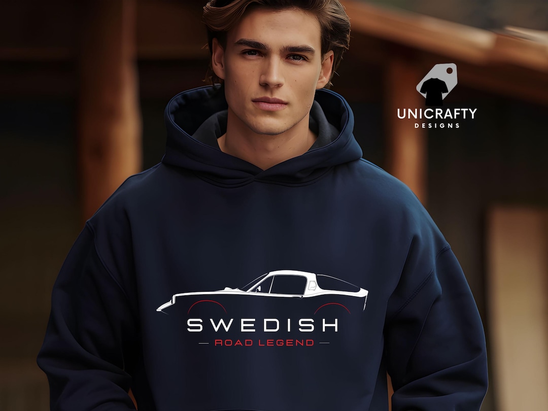 Inspired by the Classic Saab Sonett II Hoodie | Vintage Car Lover Long ...