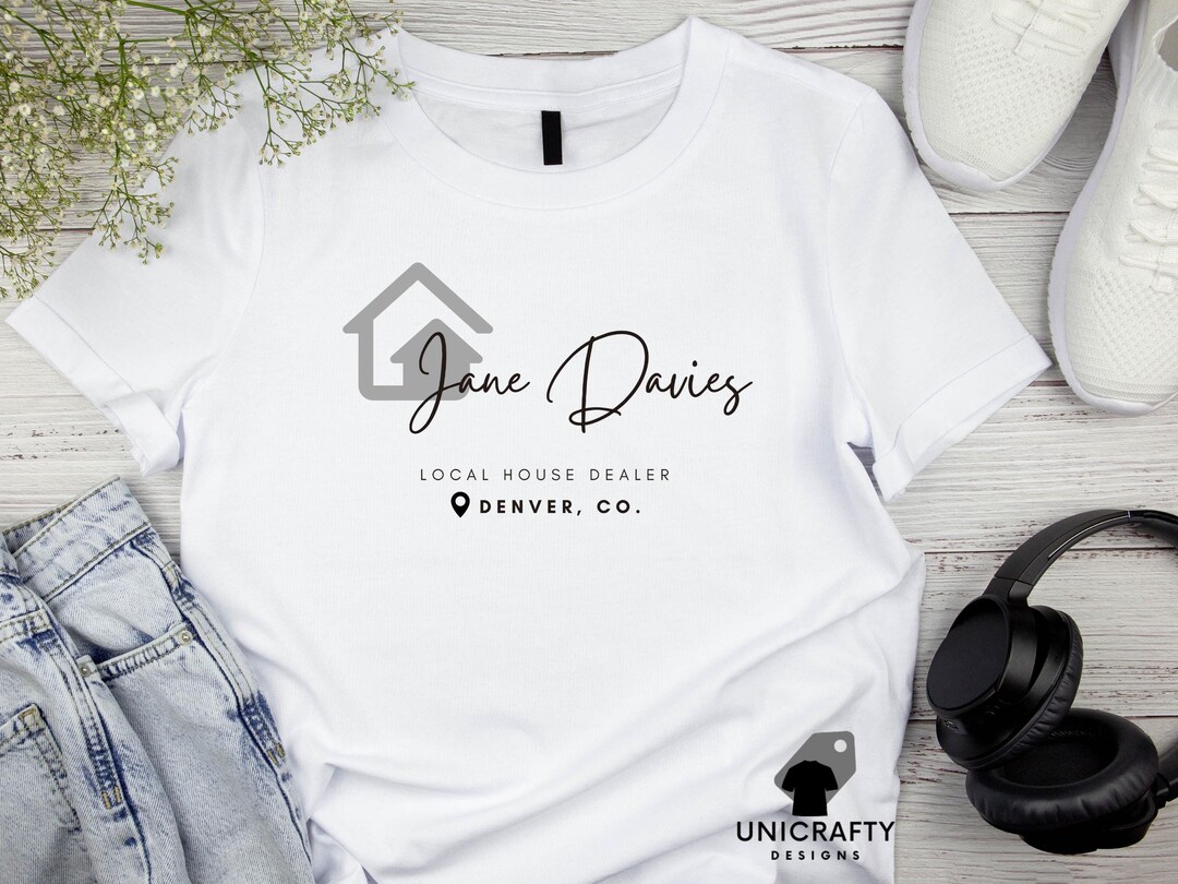 Custom Real Estate T Shirt - Personalized Realtor Gift & Agent ...