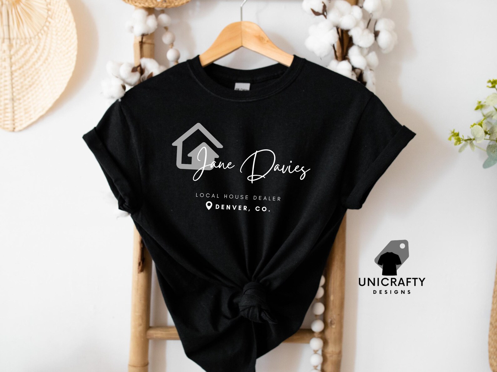 Custom Real Estate T Shirt - Personalized Realtor Gift & Agent ...