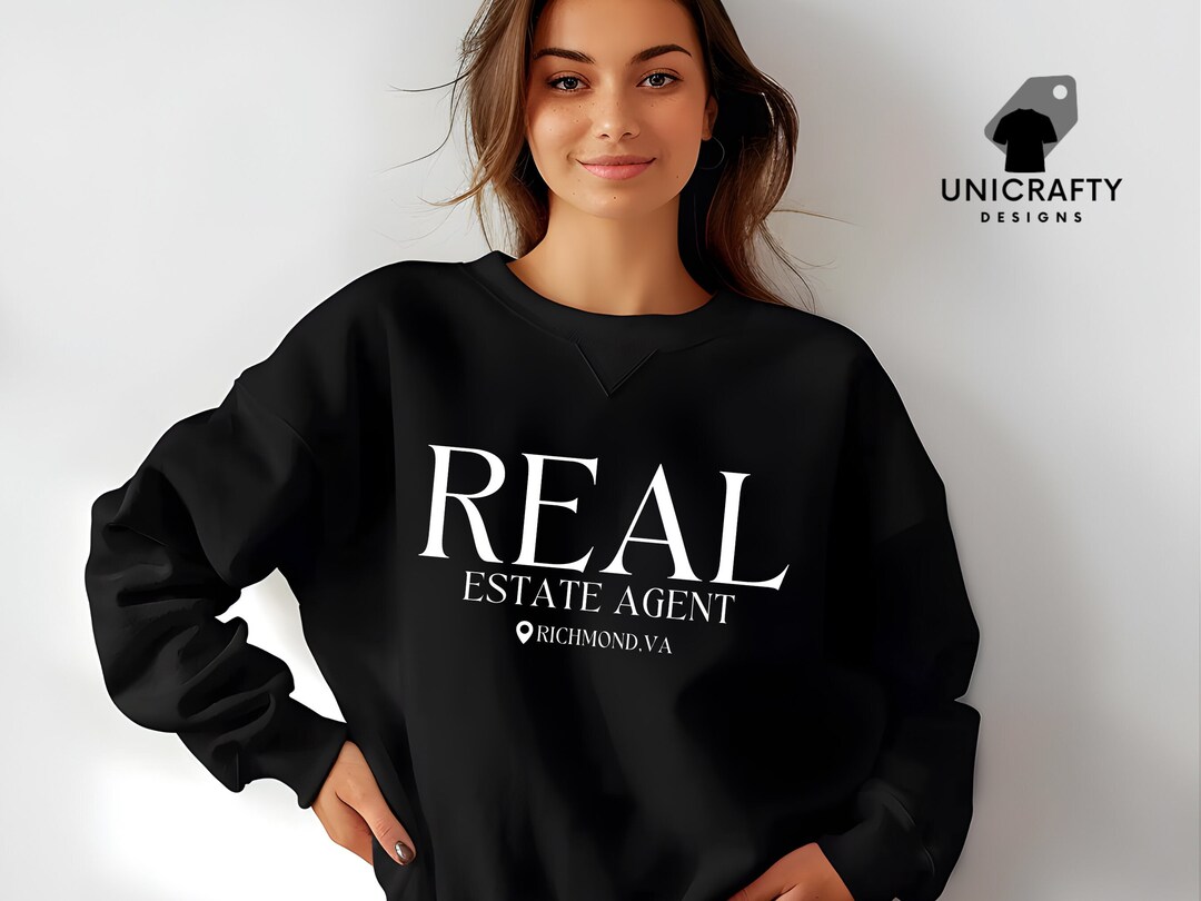 Custom Real Estate Sweatshirt - Perfect Realtor Gift & Agent Marketing ...