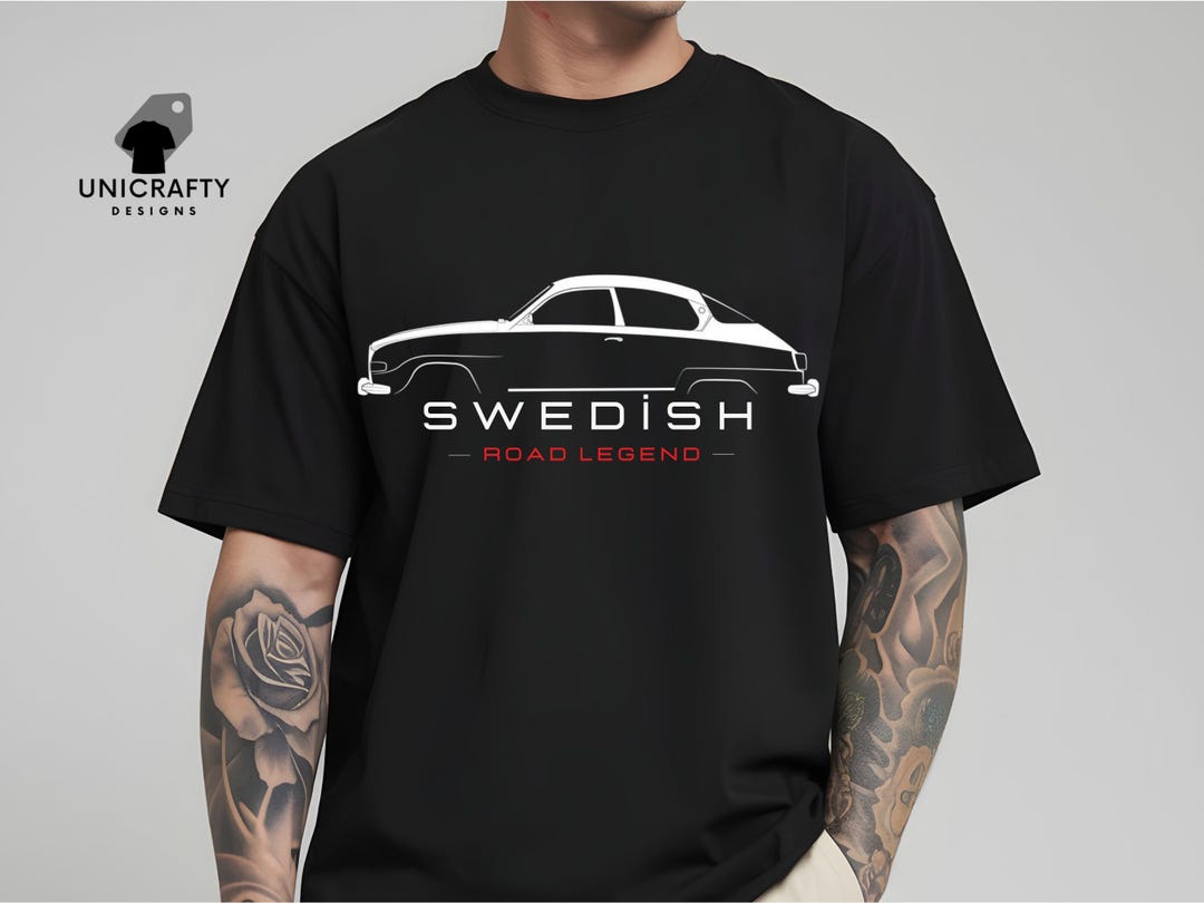 Classic Saab 96 T-shirt | Vintage Car Lover Short Sleeve | Retro Race ...