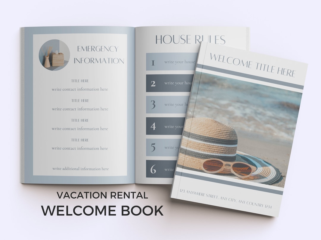 Airbnb Welcome Book Template | VRBO Guest Book | Real Estate Canva ...