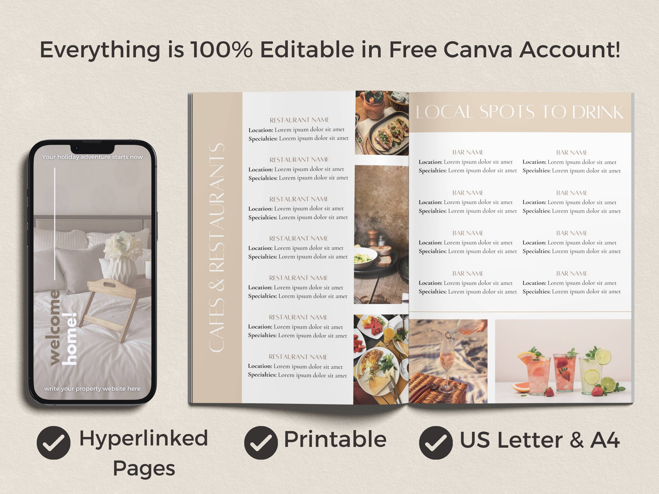 Airbnb Welcome Book Template | Digital Welcome Book | House Host Manual ...