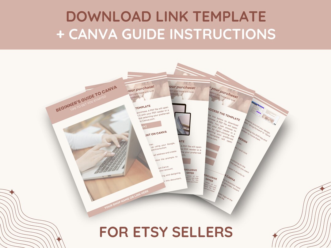 Product Link Template for Etsy Sellers | Download Link Template ...