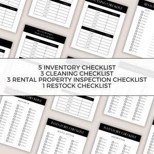 Airbnb Inventory Checklist | Editable Airbnb Canva Template | VRBO ...
