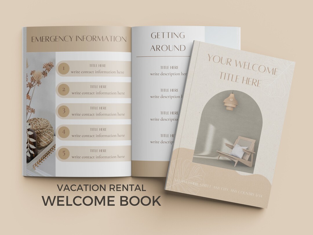 Airbnb Welcome Book Template | VRBO Guest Book | Real Estate Canva ...