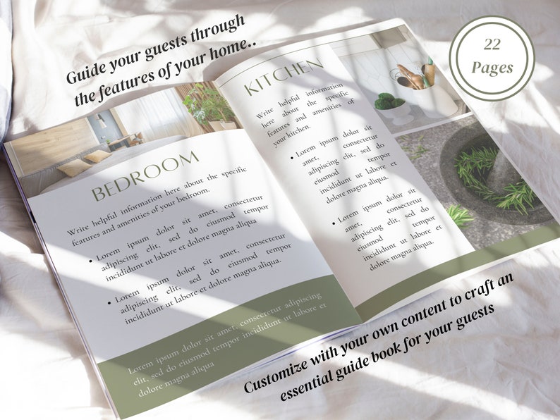 Airbnb Welcome Book Template VRBO Guest Book Real Estate Canva Template ...