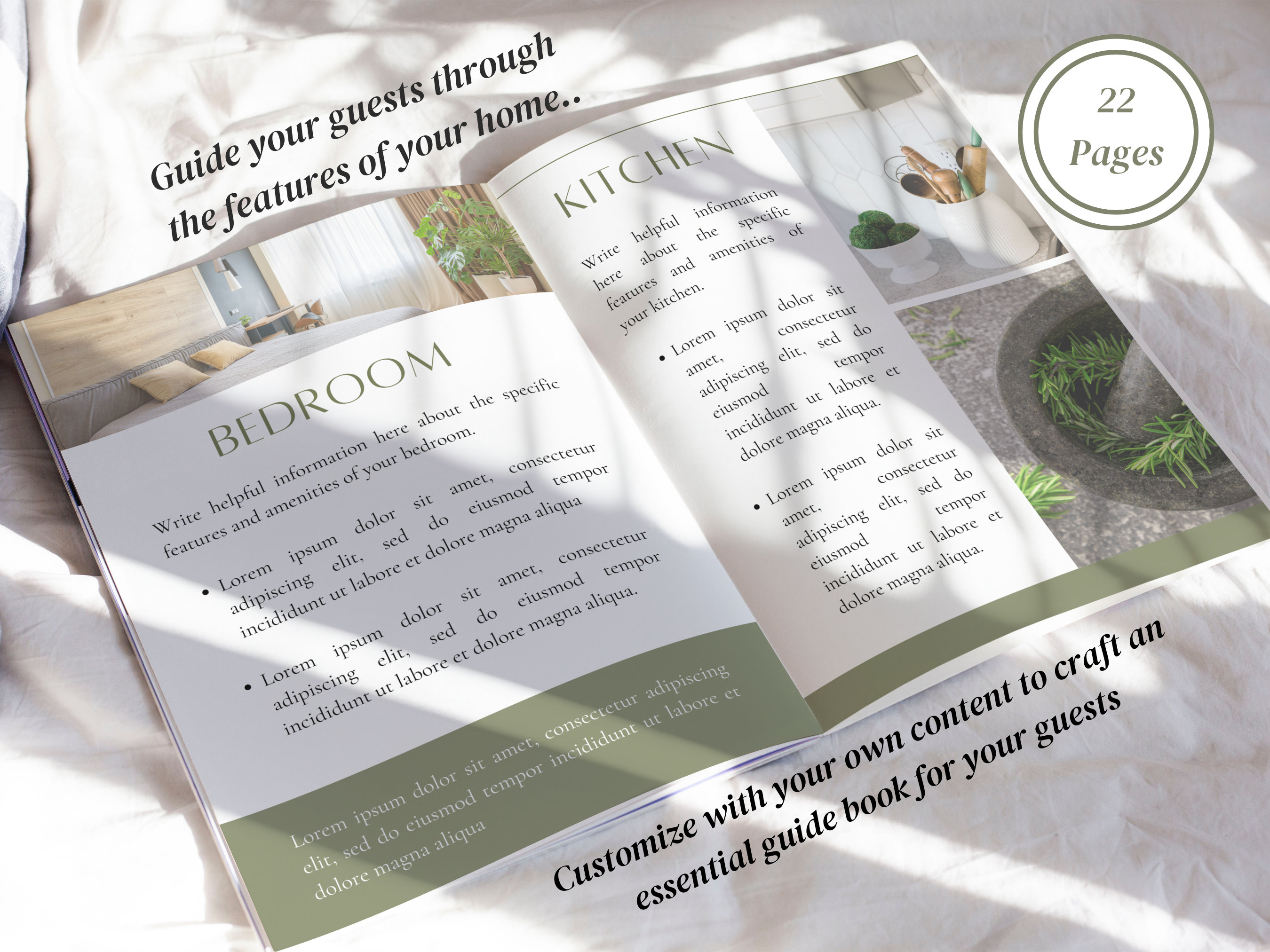 Airbnb Welcome Book Template VRBO Guest Book Real Estate Canva Template ...