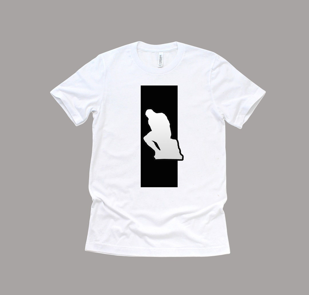 The Thinker Shirt, Auguste Rodin Sculpture, Art History Tshirt, Gift ...