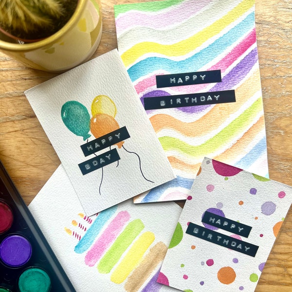 Hand Painted Card - Etsy