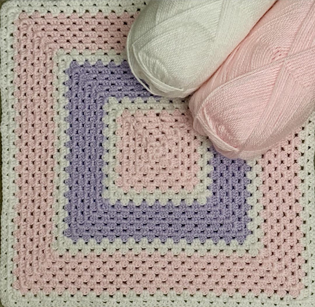 Traditional Basic Granny Square Crochet Pattern for Beginners (PDF ...