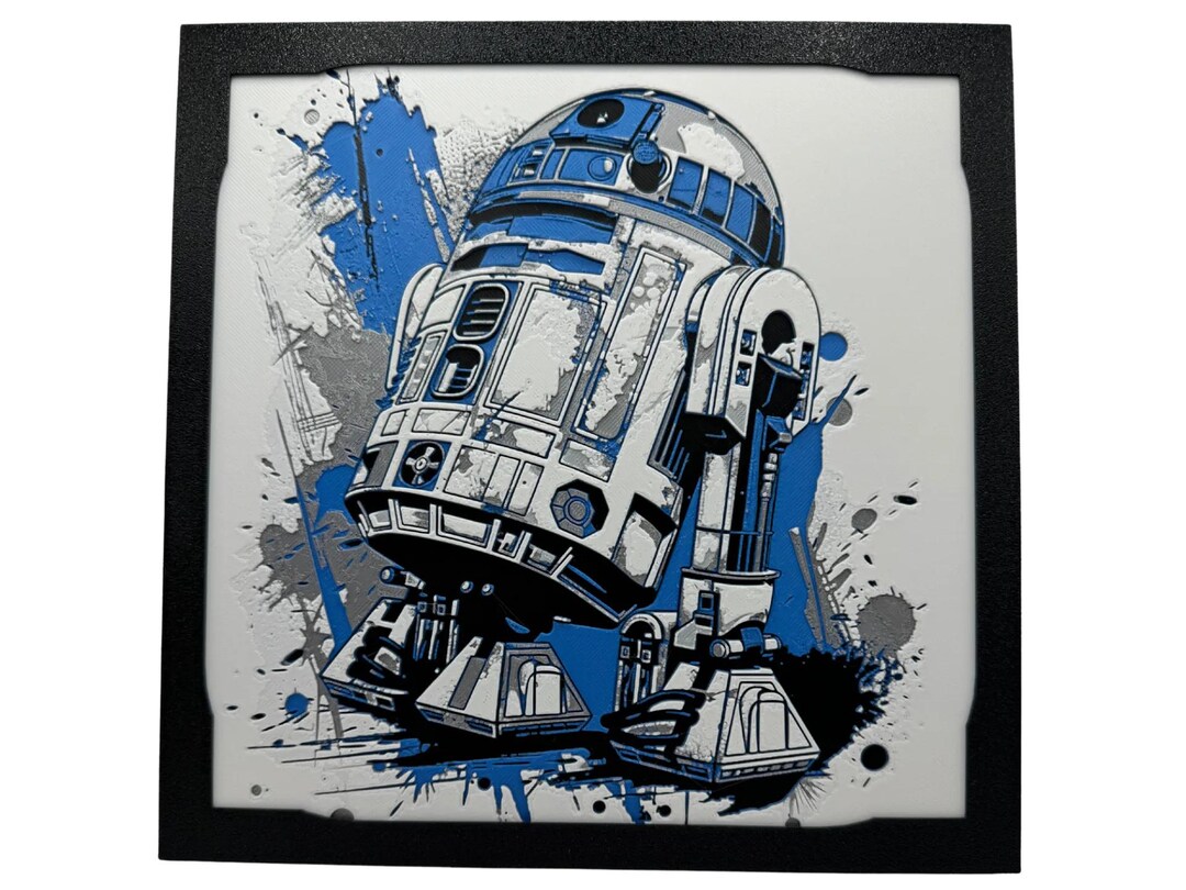 R2-D2 Star Wars Painting 3D Printed - Etsy