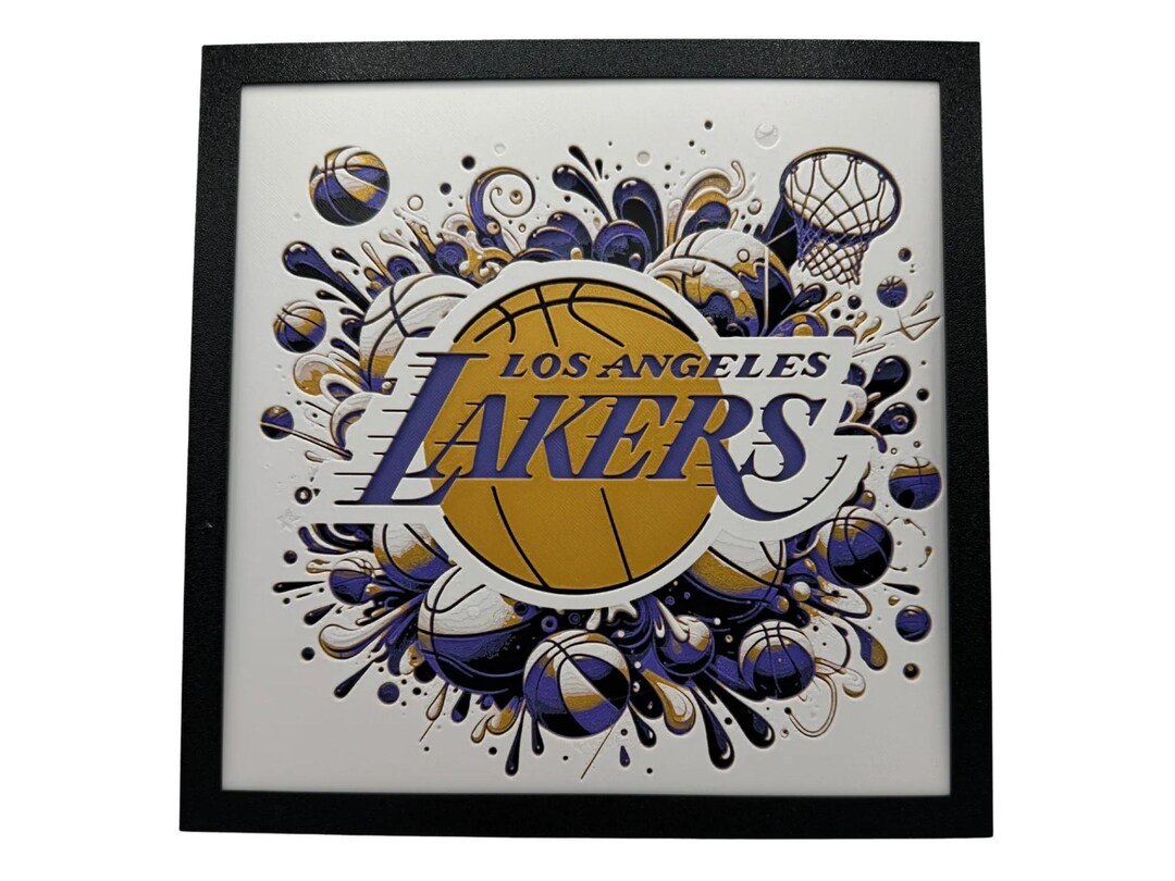 Los Angeles Lakers Painting 3D Printed - Etsy