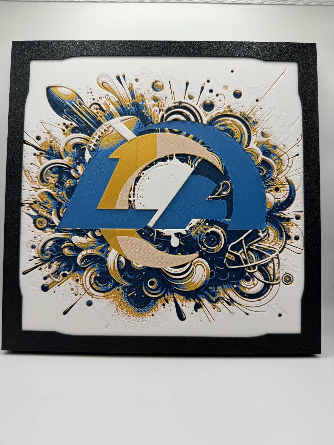 Los Angeles Rams Painting 3D Printed - Etsy
