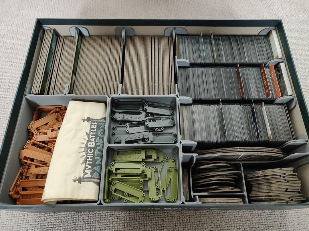 Mythic Battles: Pantheon - Deluxe Storage Box Board Game Organizer and ...