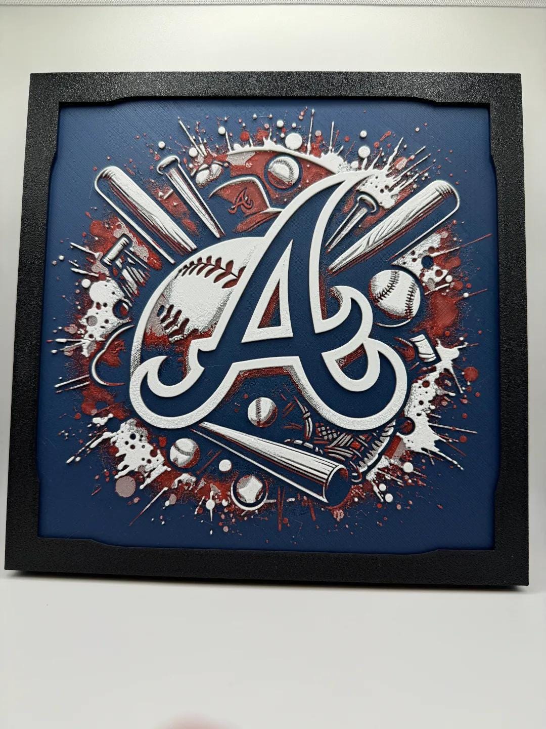 Atlanta Braves Painting 3D Printed - Etsy