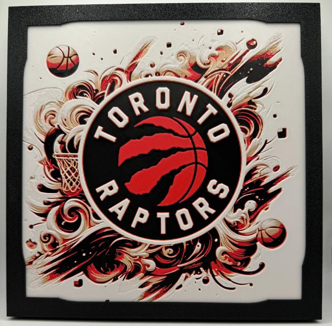 Toronto Raptors Painting 3D Printed - Etsy