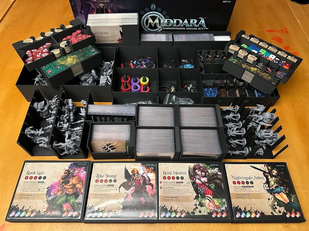 Middara Act I Insert, V1.2 Board Game Insert and Organizer - Etsy